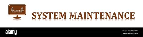 Illustration Of A System Maintenance Concept Stock Photo Alamy