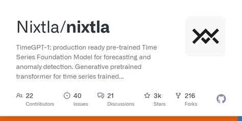 GitHub Nixtla Nixtla TimeGPT Production Ready Pre Trained Time Series Foundation Model For