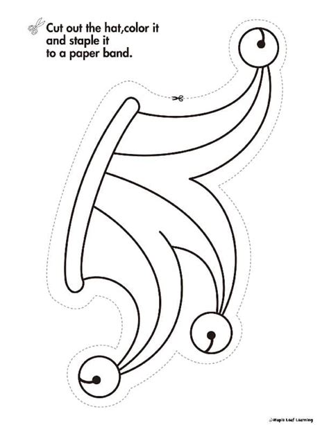 Jester Hat Coloring Page