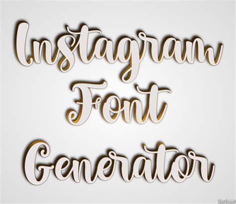 Instagram Font Generator Text Effect And Logo Design Font