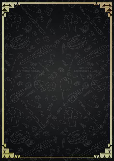 Imagem De Fundo Do Menu Desenhado à Mão Preta Papel De Parede Para