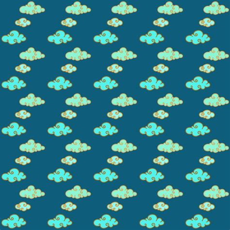 Blue Cloud Pattern Seamless Background Vector Art At Vecteezy