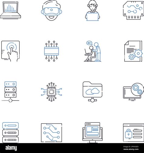Webpage Line Icons Collection Interactivity Navigation Design Responsiveness Content Speed