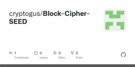 Github Cryptogusblock Cipher Seed