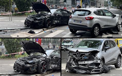 Incidente A Milano Auto Si Scontrano E Travolgono Un Pedone 3 Feriti