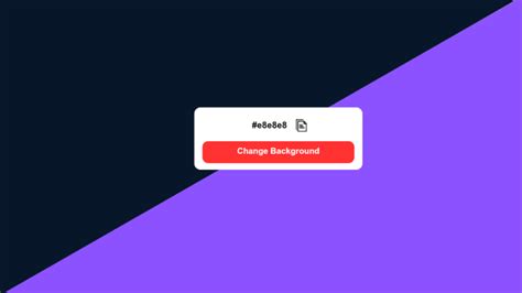 Create Random Background Color Generator In Html Css And Javascript Dark Css