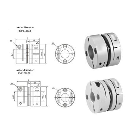 Oem Encoder Aluminum Flexible Coupling Electric Motor Shaft Coupling