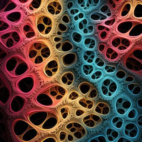 Premium Photo Quantum Networking Colorful Biomimicry With Lace