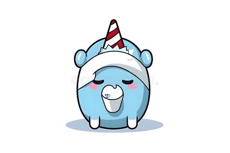 Cute Kawaii Fantasy Unicorn Monster Neural Network Ai Generated Stock