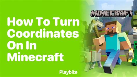 How To Turn Coordinates On In Minecraft A Quick Guide Playbite