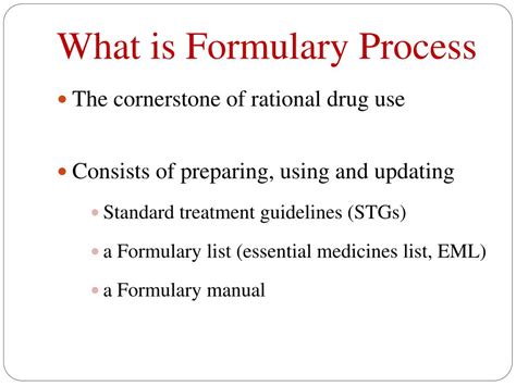 Ppt The Formulary Process Powerpoint Presentation Free Download Id 4063403