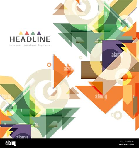 Brochure Header Layout Background Template Stock Vector Image Art Alamy