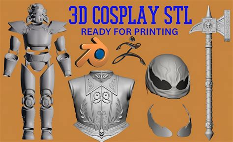 Create Custom 3d Cosplay Armor Anime Mask Helmets And Stl Models For