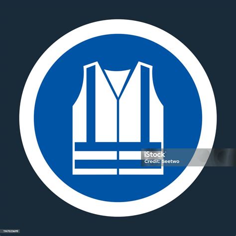 Ppe アイコン黒の背景ベクトル Llustration に高い表示の服のシンボル記号を着用します 男性用ベストのベクターアート素材や画像