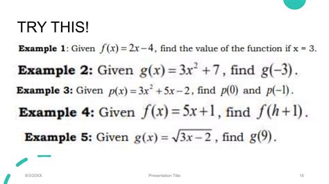 Evaluating Functionspptx