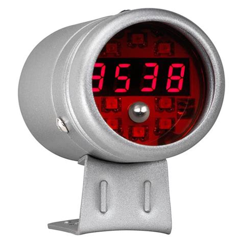 Glowshift Black And Red Led Digital Tachometer With Shift Light