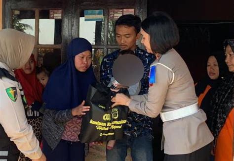 Peduli Stunting Polwan Polres Malang Salurkan Paket Asupan Gizi