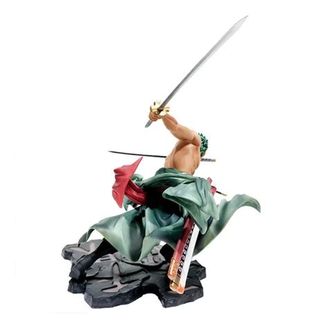 Action Figure Roronoa Zoro Estátua Espadas One Piece Boneco à venda em
