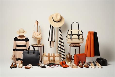 Premium Photo Essentials Of Fashion Apparel Footwear Accessories