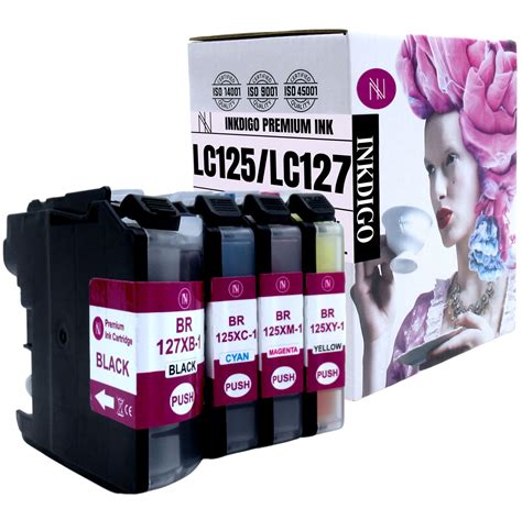 Zestaw Do Brother DCP J 4110 MFC J 4310 MFC J 4610 CMYK Zgodny Z LC125