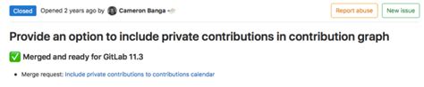 Gitlab Finally Shows Private Project Contributions In The Profile