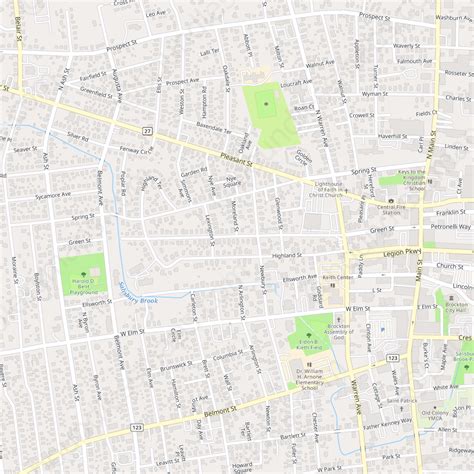 Brockton Modern Atlas Vector Map Boundless Maps