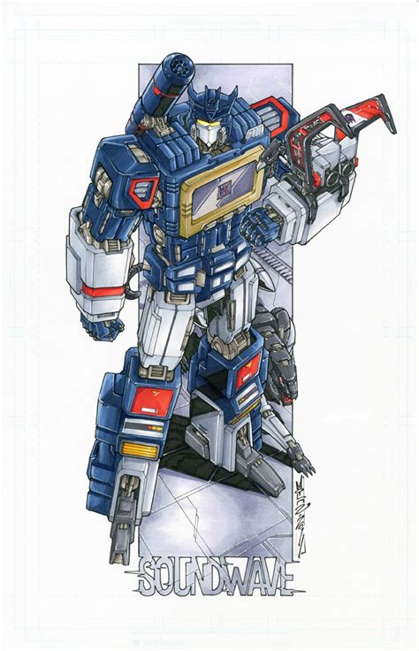 Soundwave Decepticon Transformers Dibujos Animados Personajes