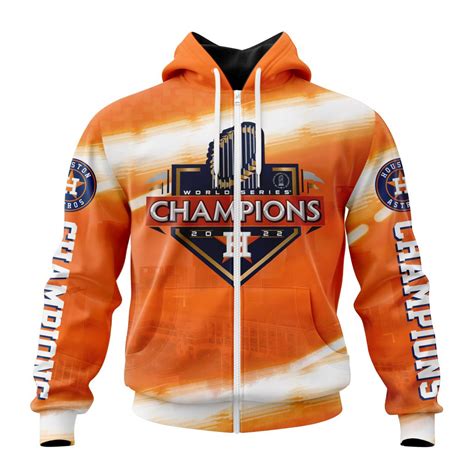 Mlb Houston Astros 2022 World Series Champions Unisex Zip Hoodie We