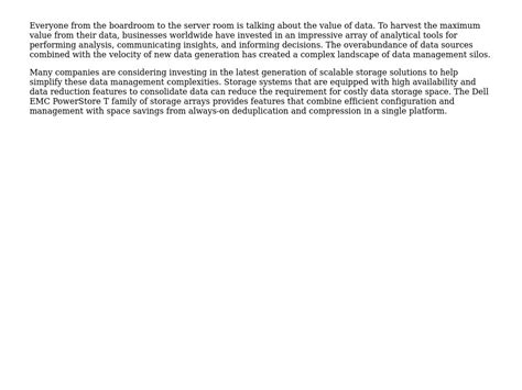 Business Case Oracle Rac High Availability On Powerstore T Dell