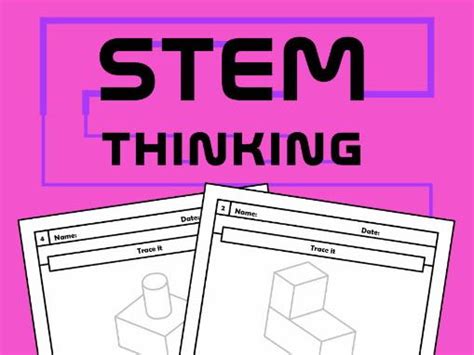 Composite 3D Shapes Drawing Skills Worksheets Art STEAM Teaching
