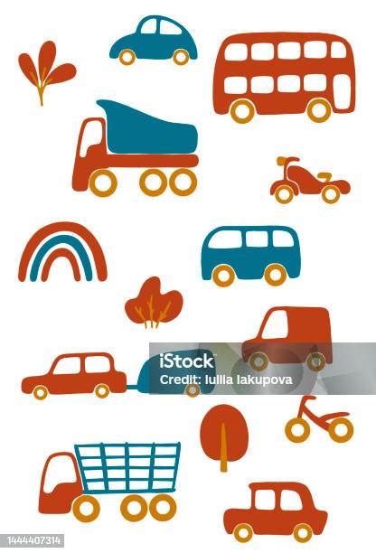 말풍선이 있는 차량 교통에 대한 스톡 벡터 아트 및 기타 이미지 교통 트럭 개체 그룹 Istock