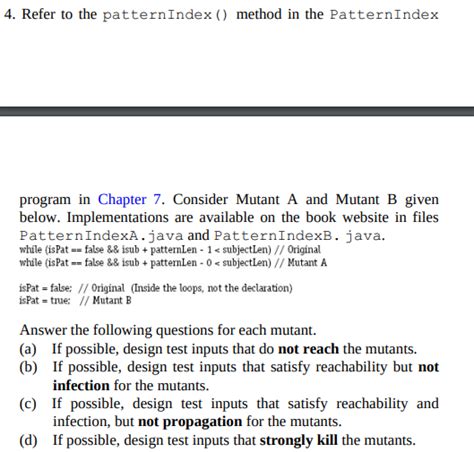 Solved Refer To The PatternIndex Method In The Chegg Com