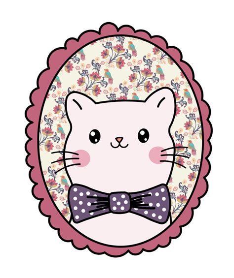 Adorable Cute Cat Portrait With Bow Tie 21187678 Png