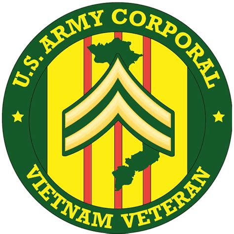 US Army Corporal Vietnam Veteran Decal Vietnam Veteran Decals