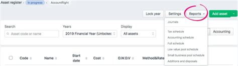 Asset Reports