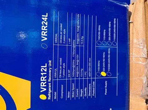 Value Recovery Unit VRR 12L At Rs 36500 Refrigerant Recovery Machine