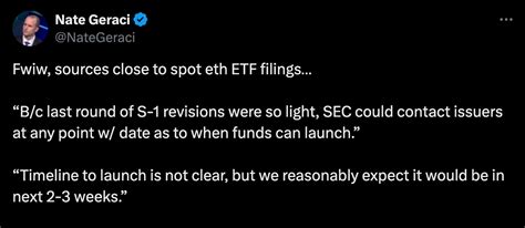 Sec Requests Revisions On Spot Ethereum Etf Delays Launch