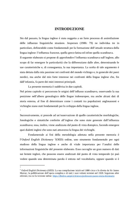 Introduzione Tesi Triennale Tesi Di Laurea Di Linguistica Inglese