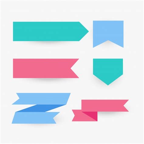 Straight Ribbon Vector At Collection Of Straight