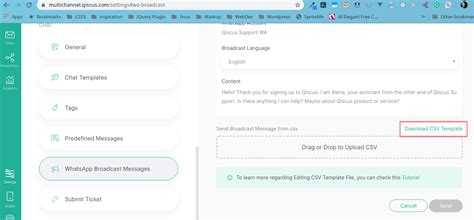How To Prepare Correct Csv Template For Wa Broadcasting Qiscus Help