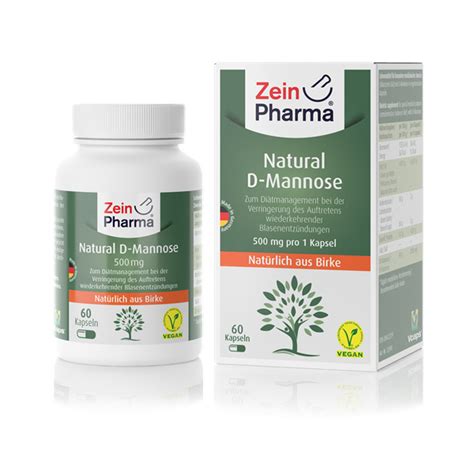 Zein Pharma Natural D Mannose 500 mg 60 caps Μαννόζη Vita4you
