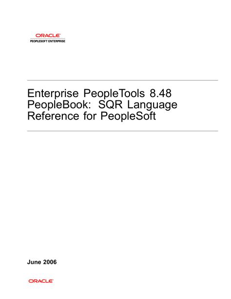 Oracle Peoplesoft Enterprise