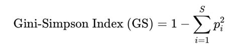 How To Calculate And Interpret The Gini Simpson Index