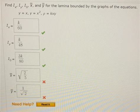 Solved Find Ix′iy′i0′xˉ And Yˉ For The Lamina Bounded By