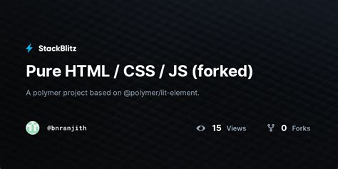 Pure Html Css Js Forked Stackblitz