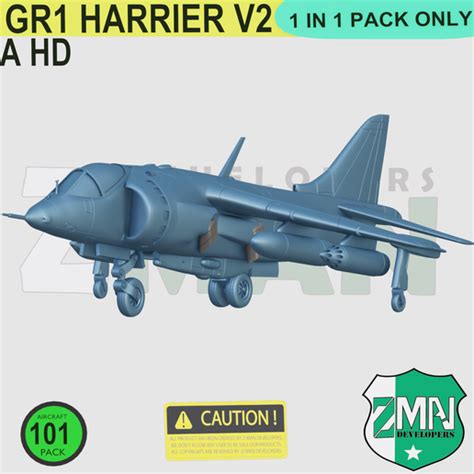 ️ Harrier Gr1 V1・ Stl File For ・cults