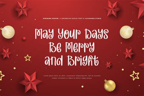 Stocking Stuffer Script Font Download Free Font