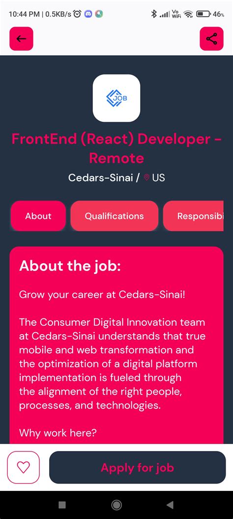 GitHub Pranshu Ghub25 Job Quest Test Native App A Android And IOS