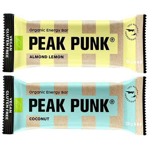 Peak Punk Organic Energy Bar With Carbohydrates 15x38g Bike24