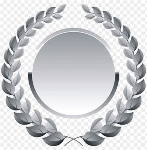 Download Silver Medal Laurel Wreath Vector Png Free Png Images Toppng